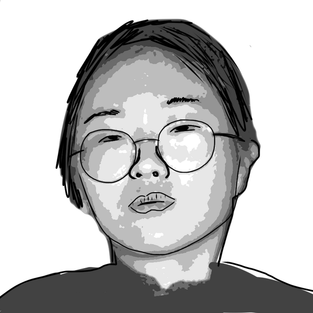 社会学の顔（シャカフェ）｜アトリエ｜ILLUST DAYS シンプルイラストポートフォリオ